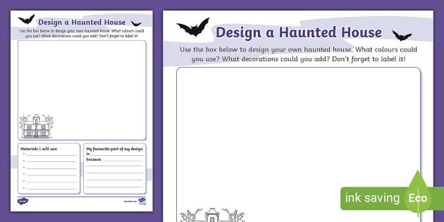Design a Haunted House Activity (teacher made) - Twinkl