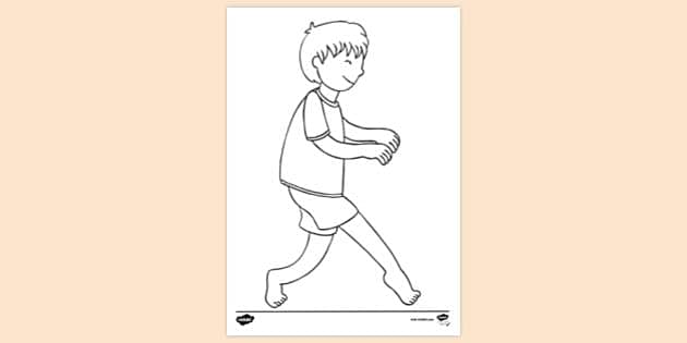 Child Sneaking Colouring Sheet (Teacher-Made) - Twinkl