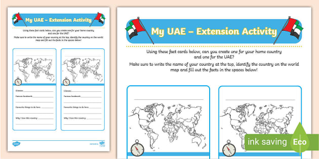 My UAE Extension Activity (teacher made) - Twinkl