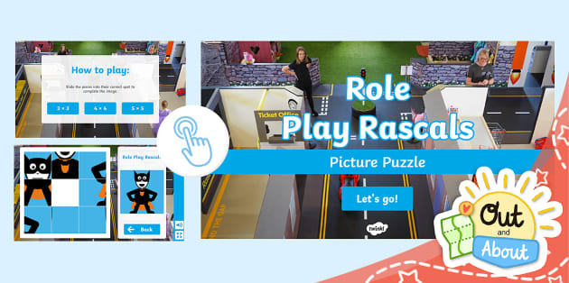 Role Play Rascals Picture Puzzle | Out & About - Twinkl