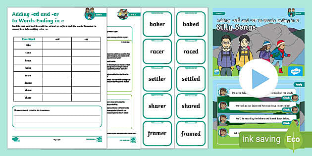 Level 6 Week 12 - adding -er and -ed to words ending in ‘e’