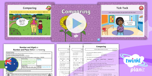 Year 2 Number and Place Value: Difference Lesson 1 - Twinkl