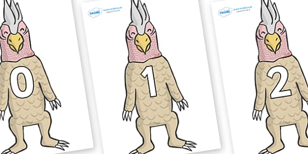 FREE! - Numbers 0-31 on Wild Thing (4) to Support Teaching on Where the ...