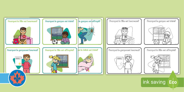 Emotions Challenge Cards French (Teacher-Made) - Twinkl