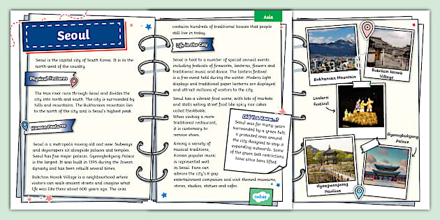 * NEW * KS2 Seoul Fact File - Twinkl - Geography - Twinkl