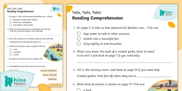 Level 5c Tails, Tails, Tails!: Reading Comprehension
