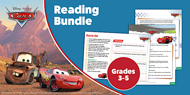 Cars: Reading Activity Pack for 3rd-5th Grade (Teacher-Made)
