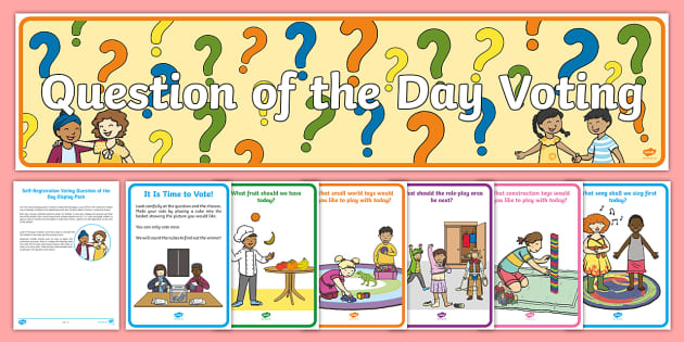 Self-Registration Voting Question of the Day Display Pack