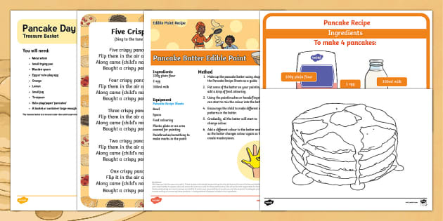 EYFS Pancake Day Resource Pack (Ages 0-2) (teacher made)