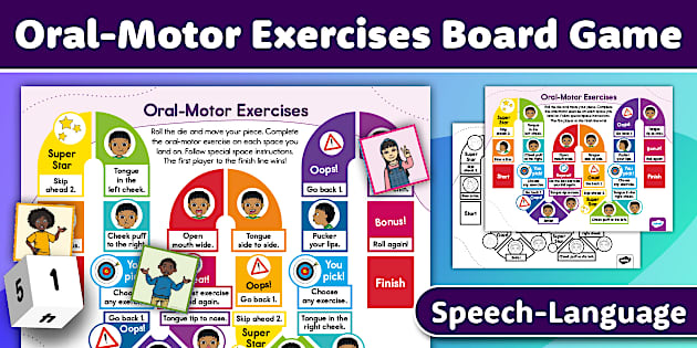 Oral-Motor Exercises Board Game for SLP