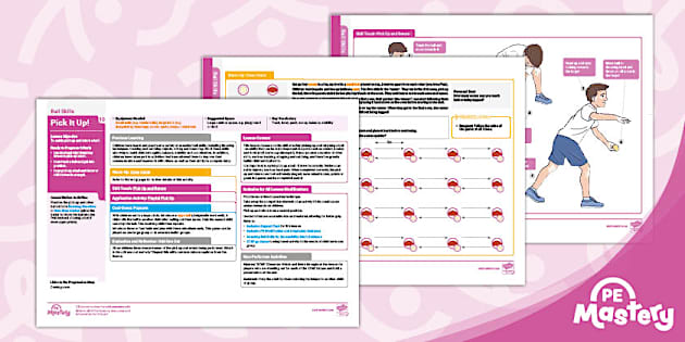 PE Mastery: Year 2 Ball Skills Lesson 10 - Pick It Up!