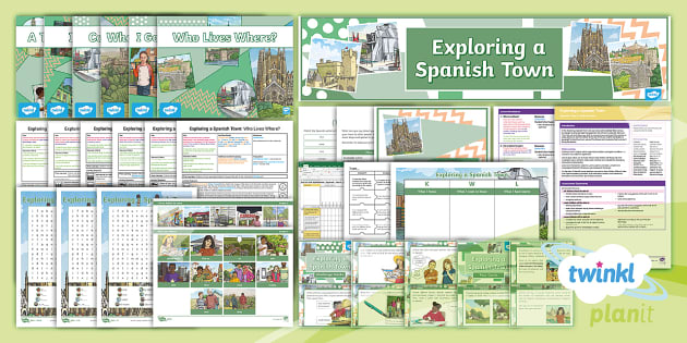 👉 PlanIt Year 6 Spanish Lesson Plans: Exploring a Spanish Town