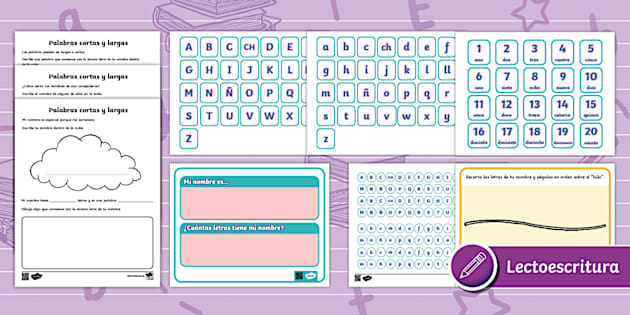 Lectoescritura - paquete de actividades (creat de profesori)