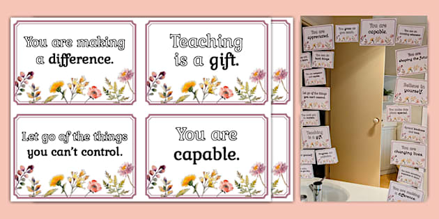 FREE! - Early Childhood Educators' Day Affirmation Mirror Cards