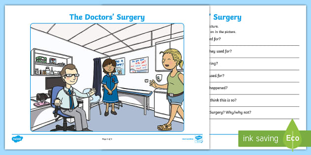 The Doctors' Surgery Aistear Oral Language Worksheets