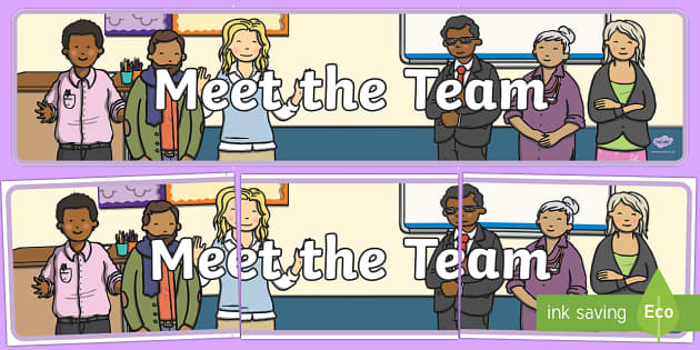Meet The Team Display Banner (Teacher-Made) - Twinkl