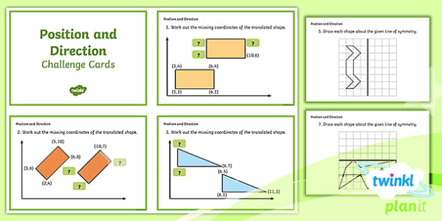 PlanIt Maths Y5 Position and Direction Challenge Cards