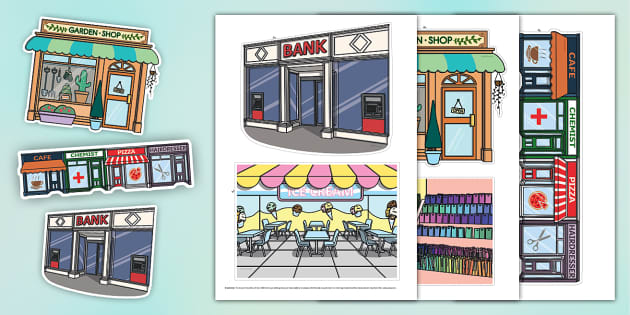 Large Store Display Cut-Outs (creat de profesori) - Twinkl