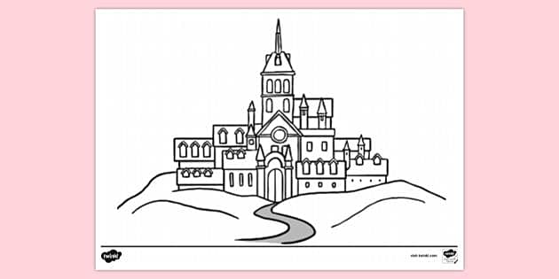 Palace Colour Colouring Sheet | Colouring Sheets - Twinkl
