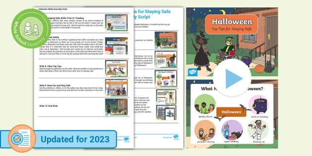 Halloween Safety Assembly Pack (Teacher-Made) - Twinkl