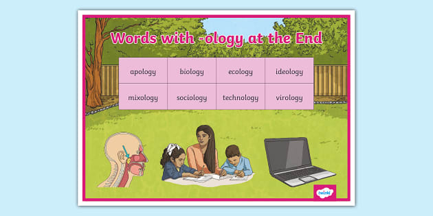 Words with -ology at the End Word Mat (teacher made)