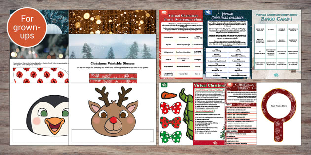 Virtual Christmas Party Kit | Twinkl Party (teacher made)