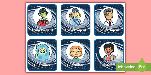 Space Travel Agents Role Play Badges (Teacher-Made) - Twinkl