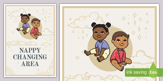 Celestial-Themed Nappy Changing Area Display Poster - Twinkl Celestial-Themed Nappy Changing Area Display Poster - Twinkl