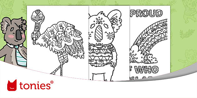 Twinkl and Tonies: Part of the Party Mindfulness Colouring Pages