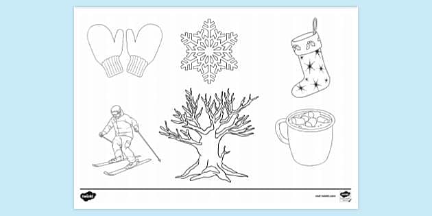 FREE Winter Colouring Page Colouring Sheets Twinkl free-winter-colouring-page-colouring-sheets-twinkl