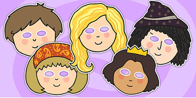 Rapunzel Role Play masks (teacher made) - Twinkl