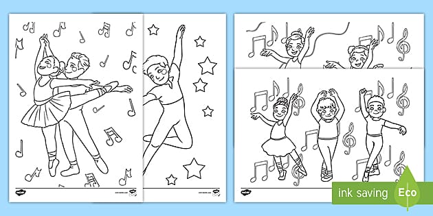 FREE! - Ballet Colouring Sheets - Twinkl Resources - KS1 - KS2