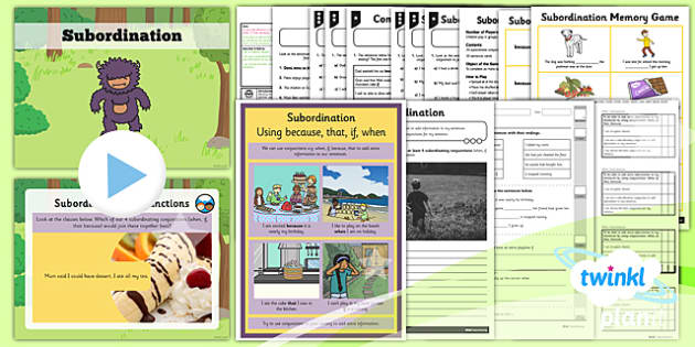 PlanIt Y2 SPaG Lesson Pack: Subordination - Conjunctions