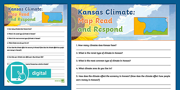 Kansas climate activity | Kansas County Weather - Twinkl