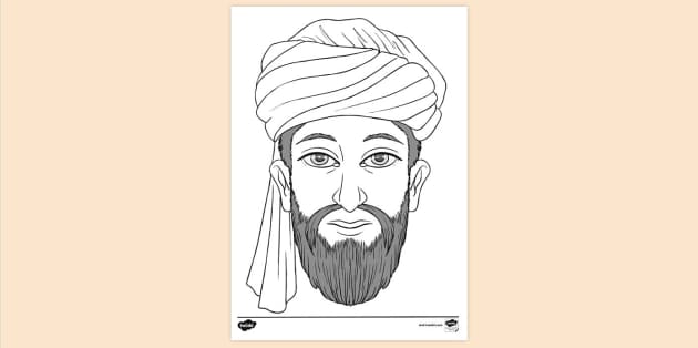 Tusis Head Colouring Page | Colouring Sheets (Teacher-Made)