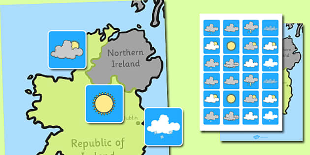 👉 Republic of Ireland Map - Weather Forecasting Pack
