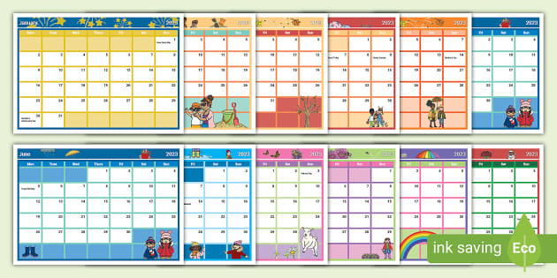 New Zealand 2023 Themed Calendar (teacher made) - Twinkl