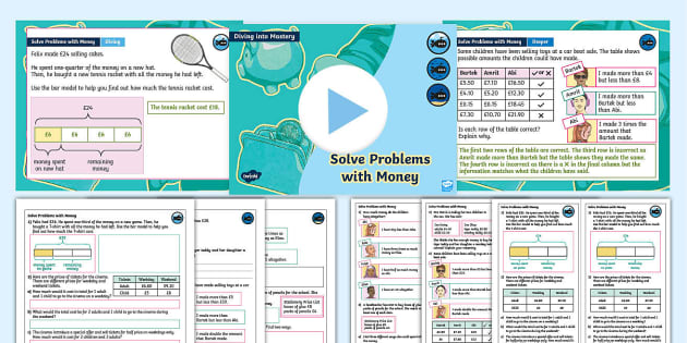 👉 Y4 Diving into Mastery: Step 6 Solve Problems with Money
