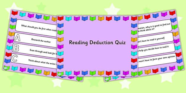 Reading Deduction PowerPoint Quiz (teacher made) - Twinkl