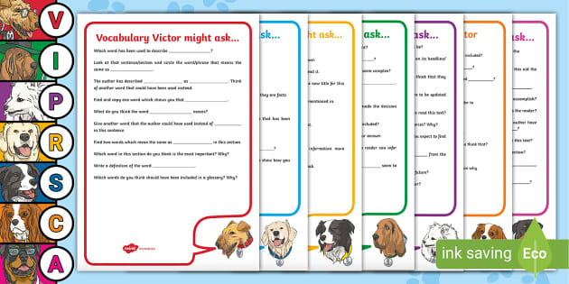 KS2 Non-Fiction Focused Reading Skills Question Word Mats