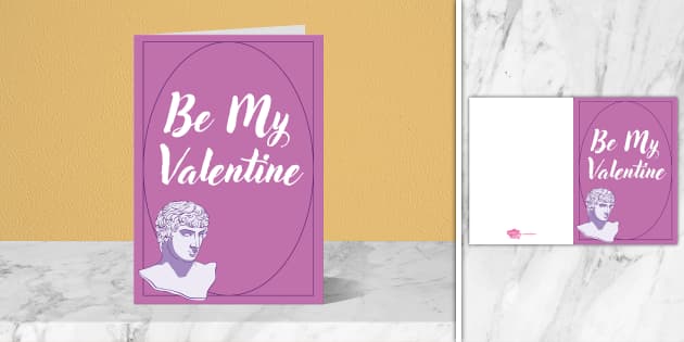 Be My Valentine Greek Mythology Card | Twinkl Party - Twinkl