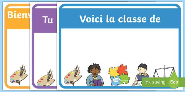 Pancartes de bienvenue modifiables (Hecho por educadores)