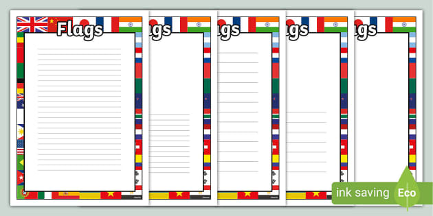 Flag Poem Writing Frame (professor feito) - Twinkl