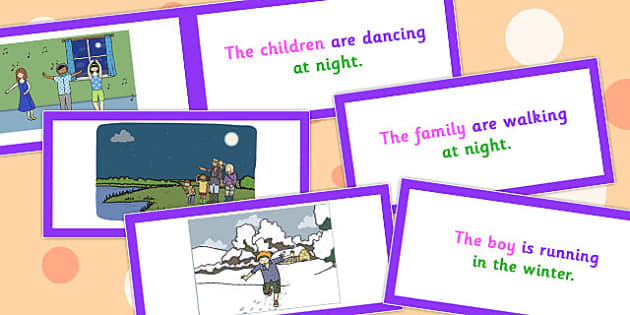 Picture Description Cards Who What Doing When Set 2 - cards