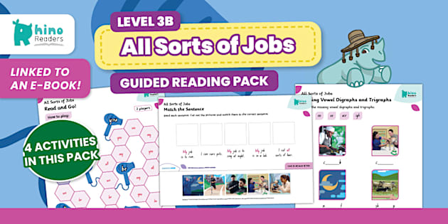 Level 3b All Sorts of Jobs Guided Reading Pack