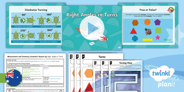 Year 3 Geometric Reasoning: Identifying Right Angles Lesson 2