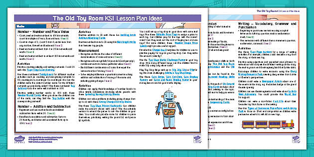 The Old Toy Room: Toys KS1 Lesson Ideas (teacher made)