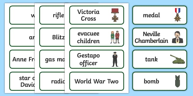 World War Two Word Cards Teaching Resource Twinkl world-war-two-word-cards-teaching-resource-twinkl