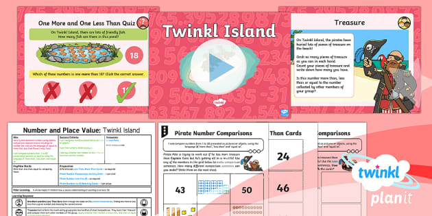 PlanIt Maths Y1 Number and Place Value Lesson Pack More, Less and Equal to