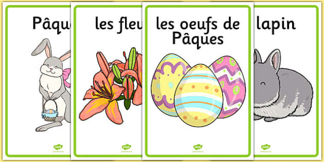 Easter Display Posters French